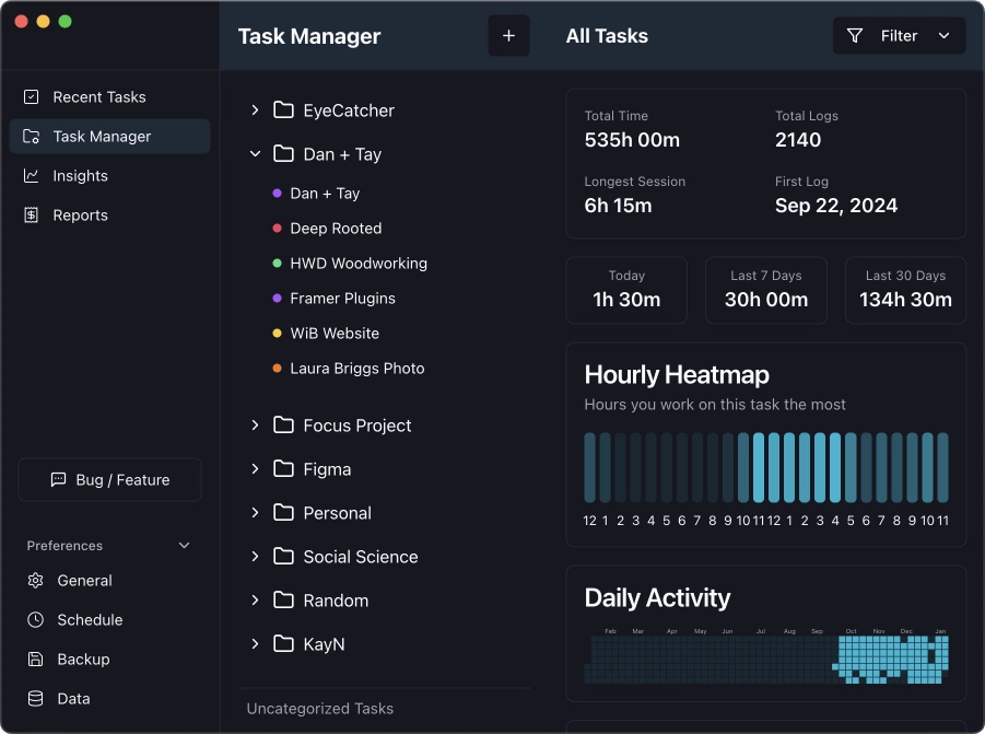 The Focus Project – 15-Minute Productivity & Accountability App